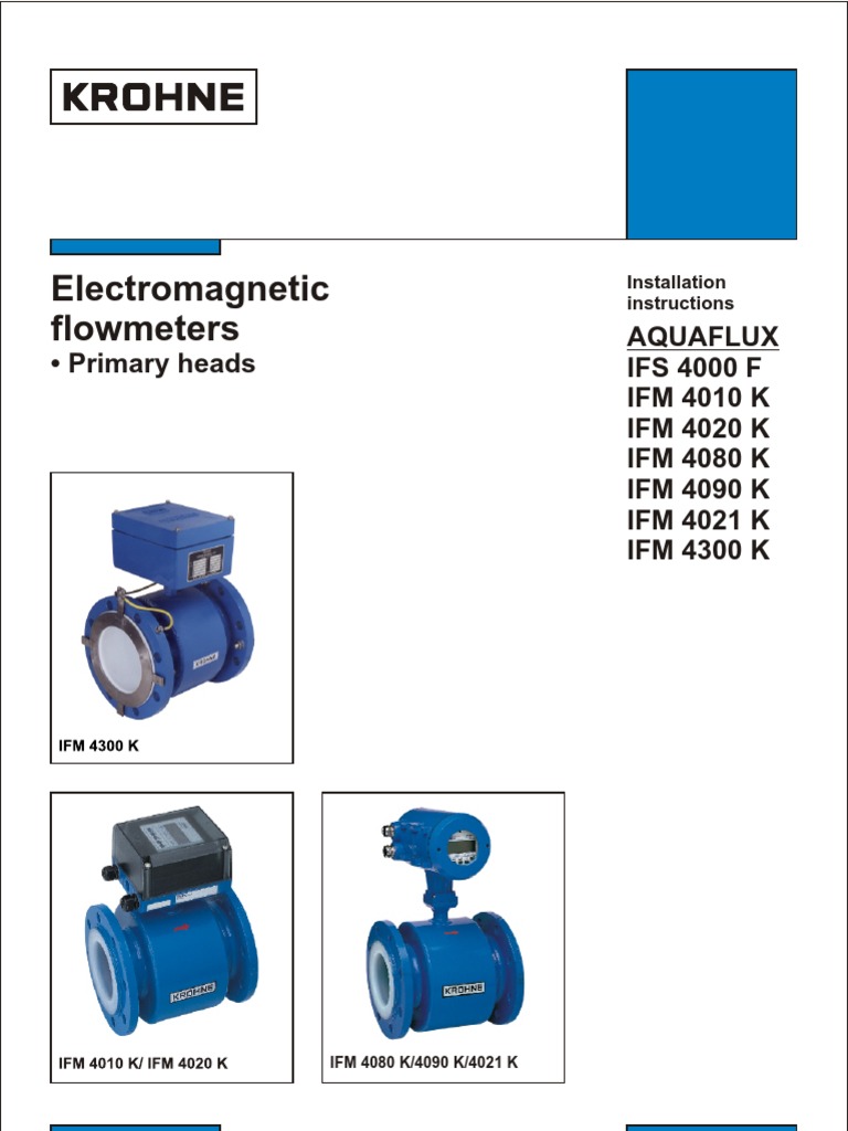 Ifs4000 - Aquaflux | PDF | Flow Measurement | Pipe (Fluid Conveyance)