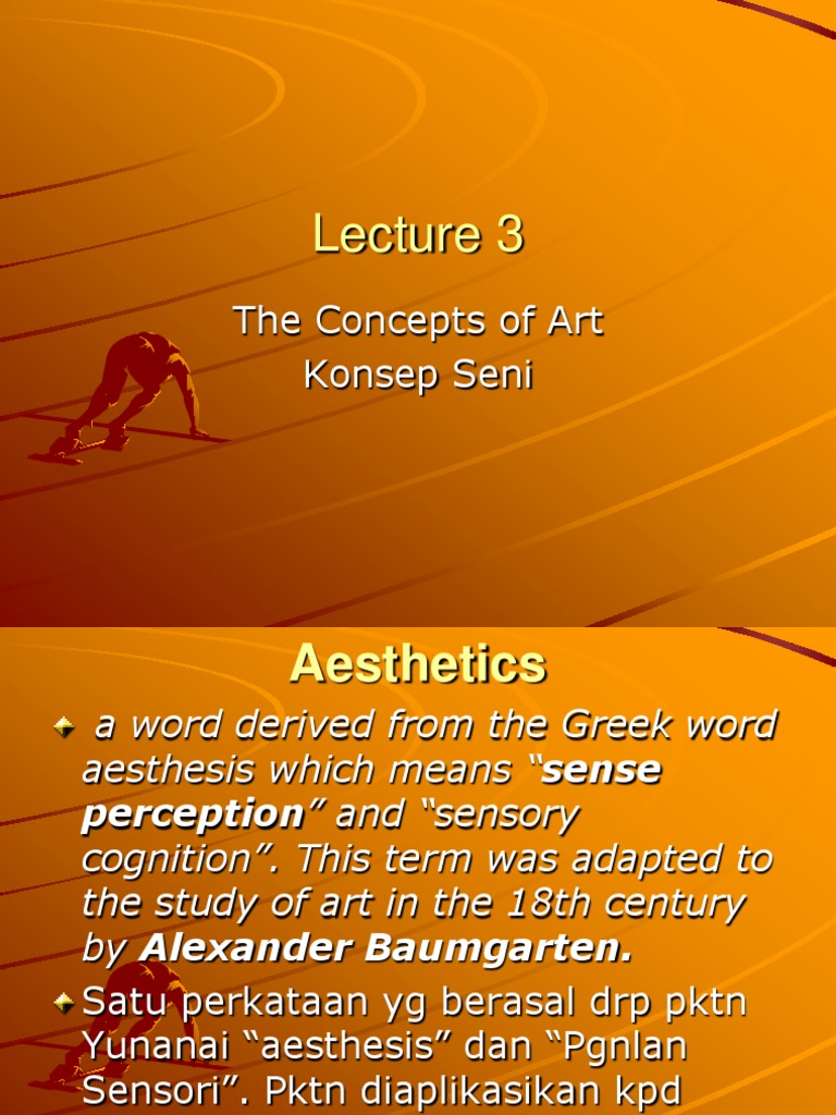 The Concepts of Art Konsep Seni | PDF | Aesthetics | Perception