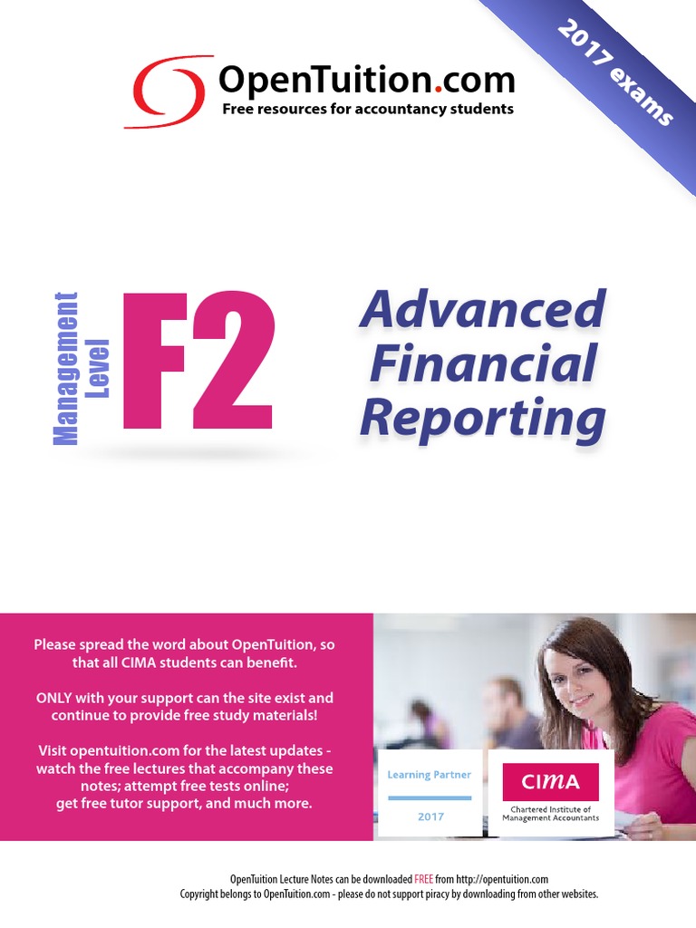 CIMA F2 Notes | PDF | Cost Of Capital | Financial Markets
