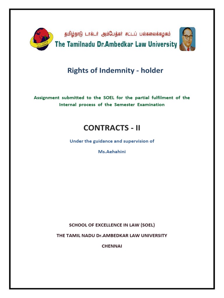 College Assignment Front Page