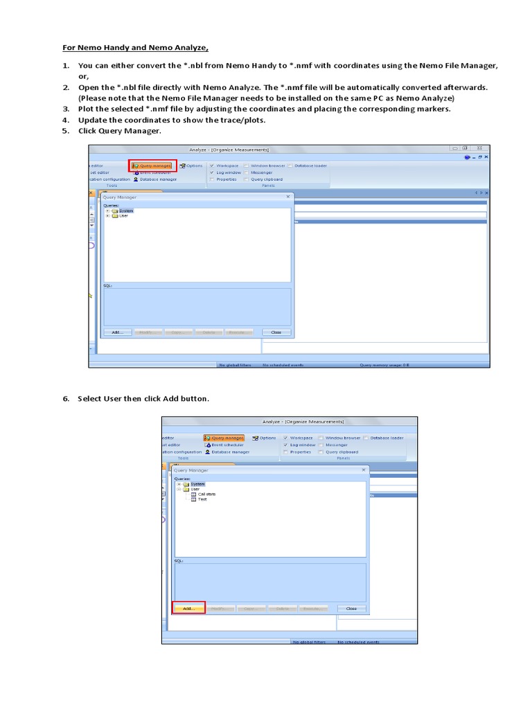 Process For Nemo Handy and Nemo Analyze To IBwave | PDF