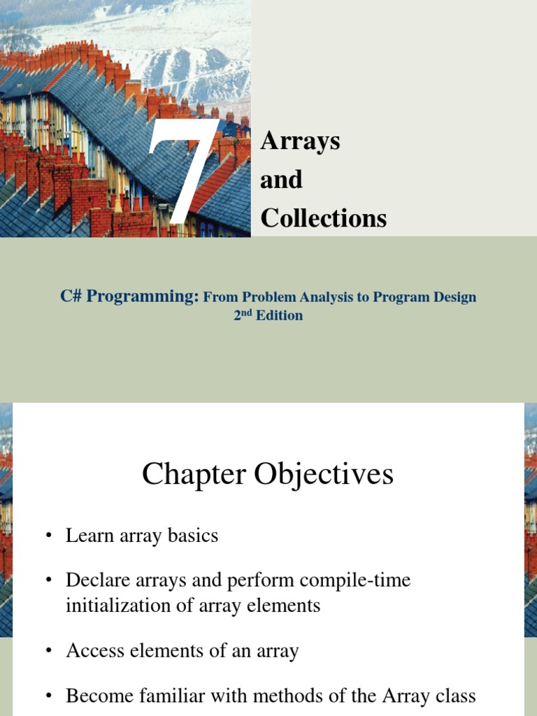 Advanced Prog C7 Pdf C Sharp Programming Language Array Data Type