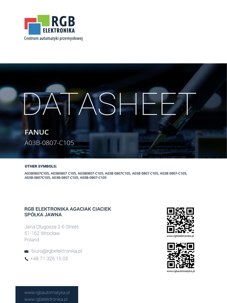 A03b 0807 c105 Input Module Aid32e1 Fanuc Manual | PDF | Input/Output | Electrical Connector