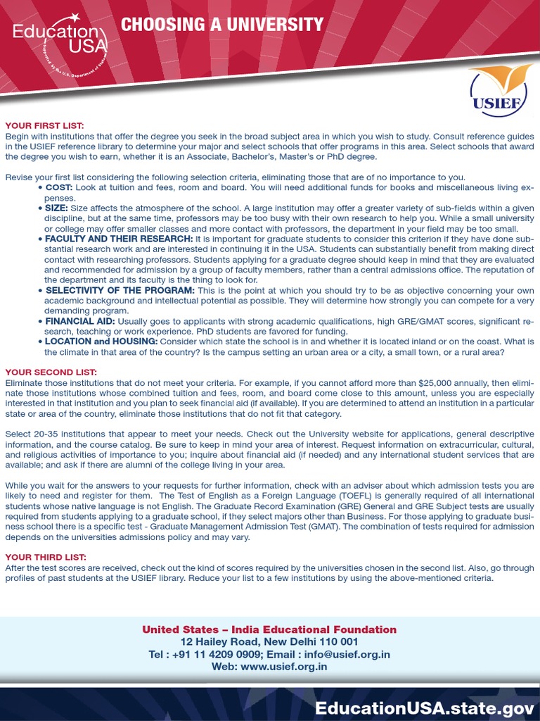 Selecting the Right University: A Step-by-Step Guide to Choosing an ...