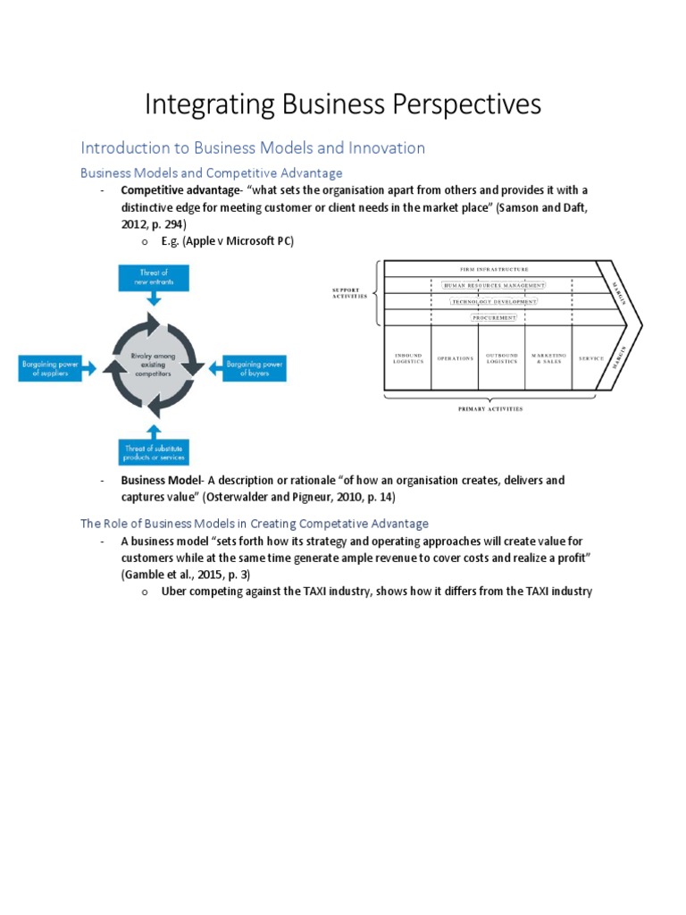 Integrating Business Perspectives | PDF