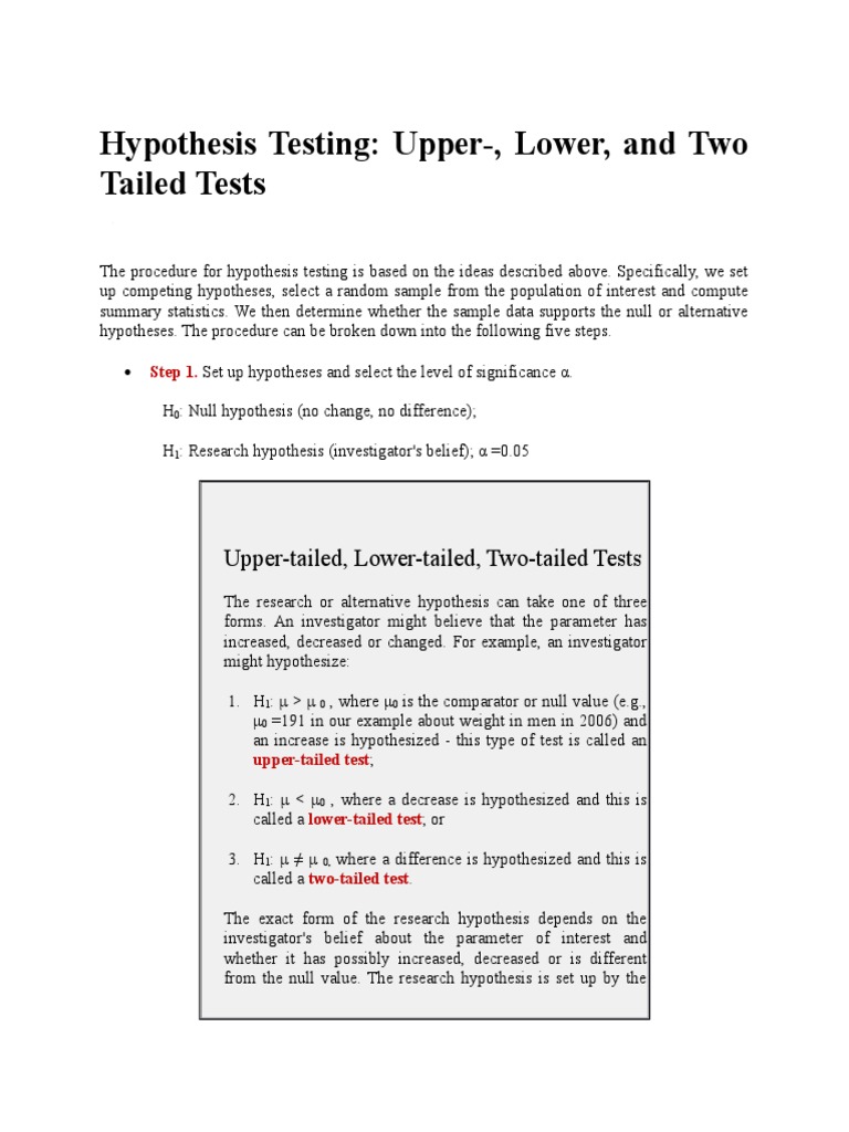 Hypothesis Testing | PDF | Statistical Significance | P Value Hypothesis Testing | PDF | Statistical Significance | P Value