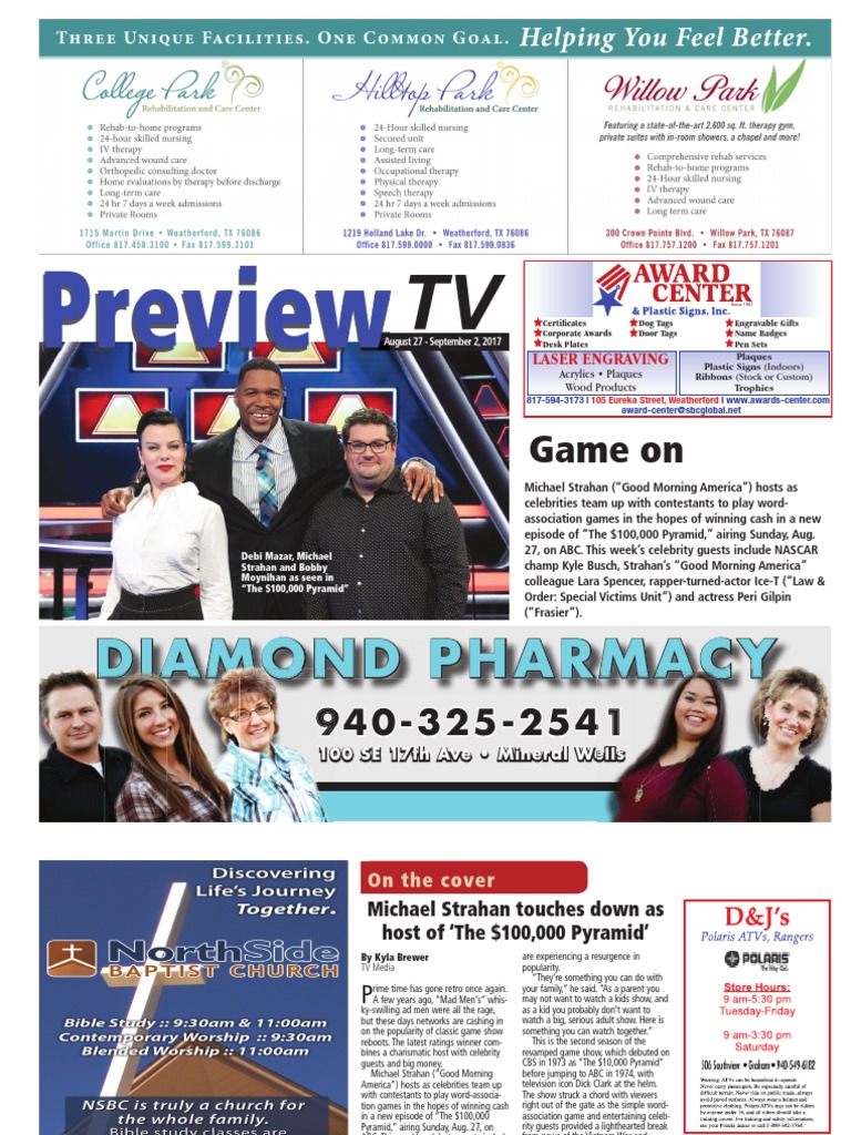 0827 TV Guide | PDF | Espn | Major League Baseball