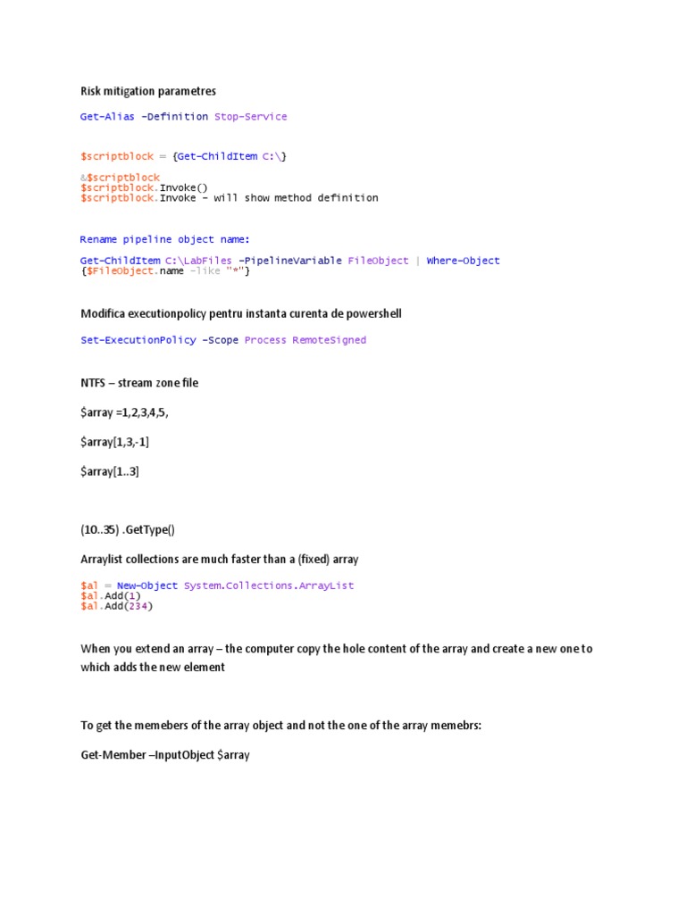 Curs Powershell Modul 2 | PDF | C (Programming Language) | Computer Engineering