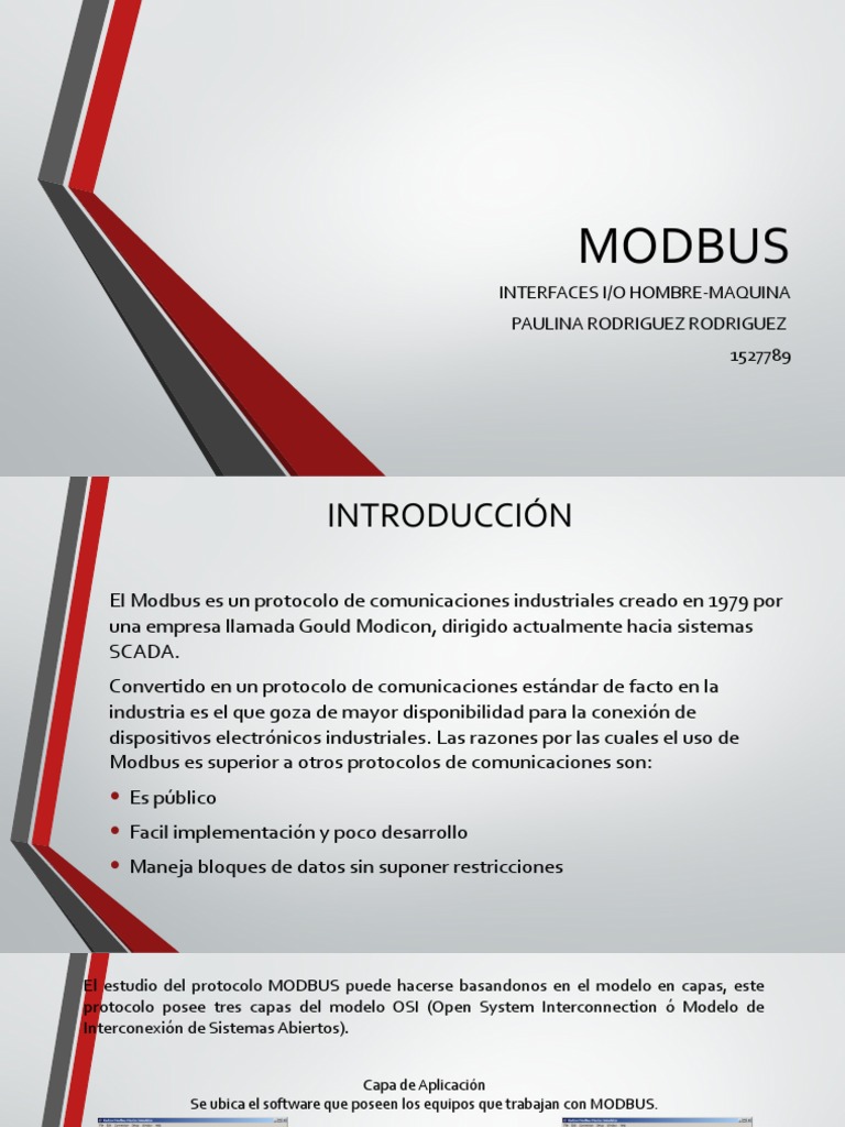 MODBUS | PDF | Protocolos de comunicaciones | Redes