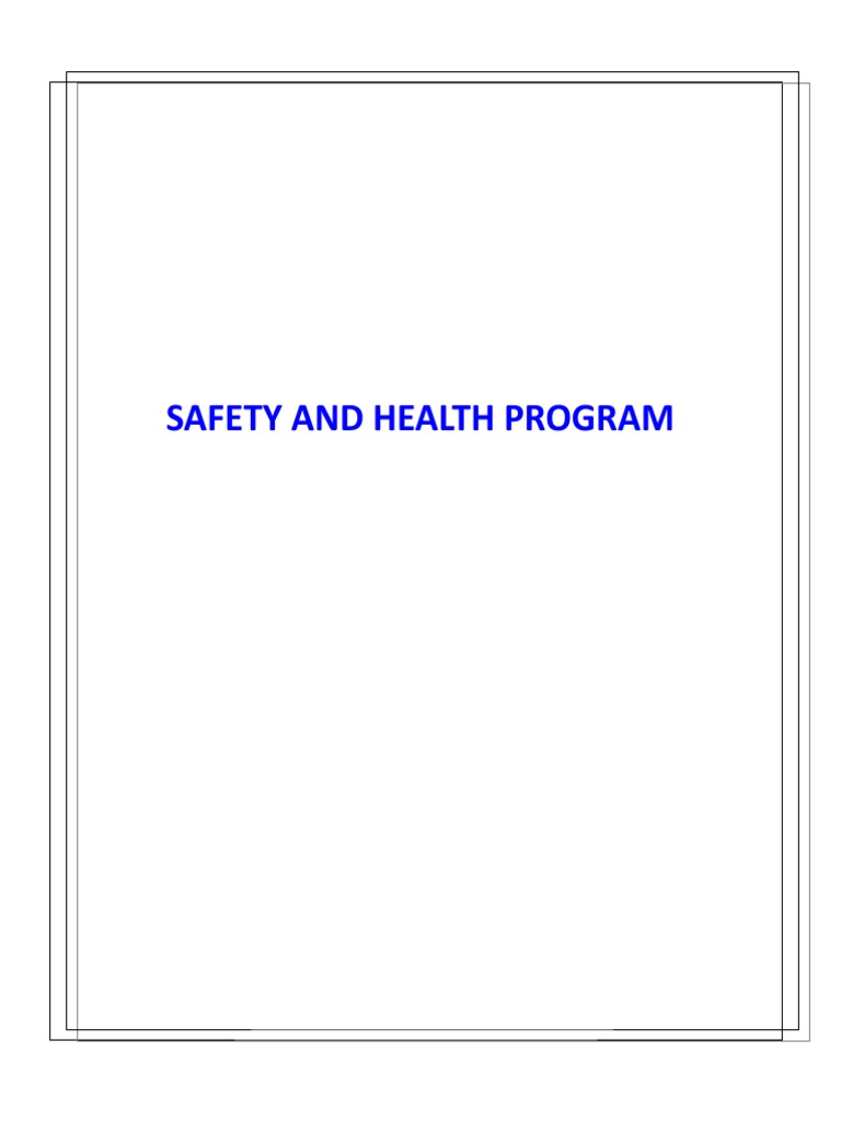Safety Policy | PDF | Occupational Safety And Health | Safety