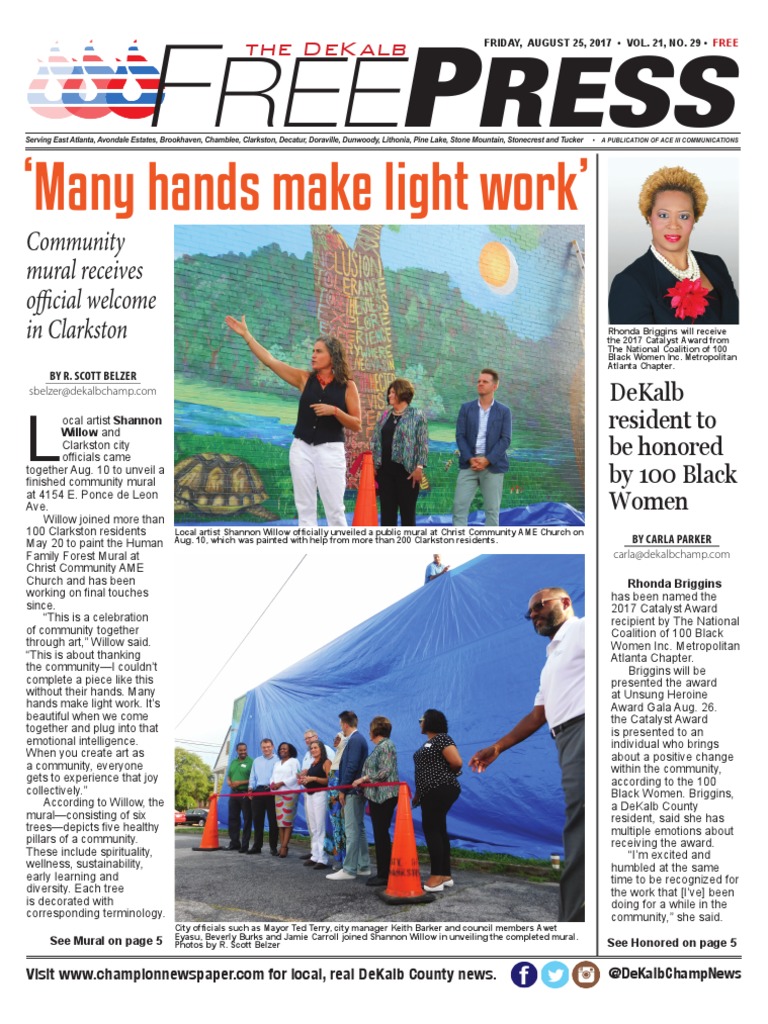 Many Hands Make Light Work': Community Mural Receives Official Welcome ...