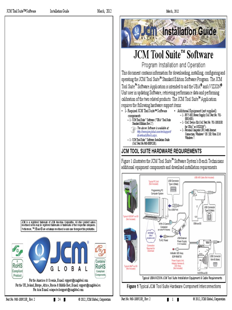 JCM Tool Suite Software Manual | PDF | Microsoft Windows | Usb