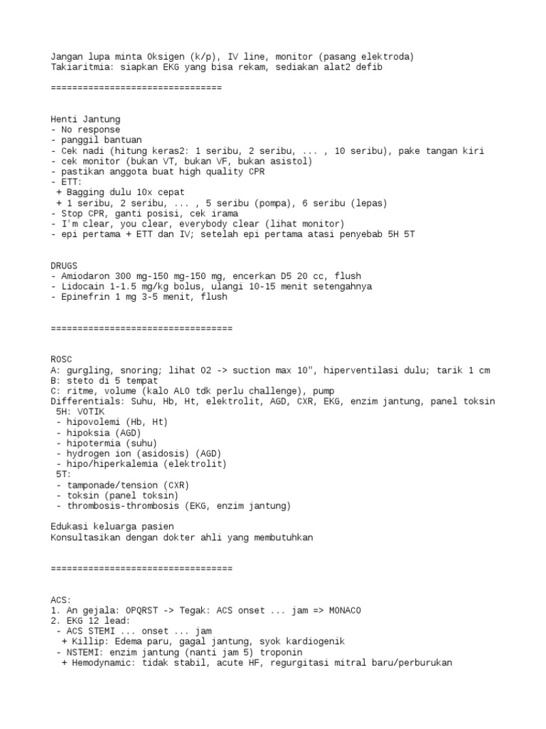 ACLS - Megacode | PDF