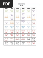 CXC Study Timetable Table | PDF