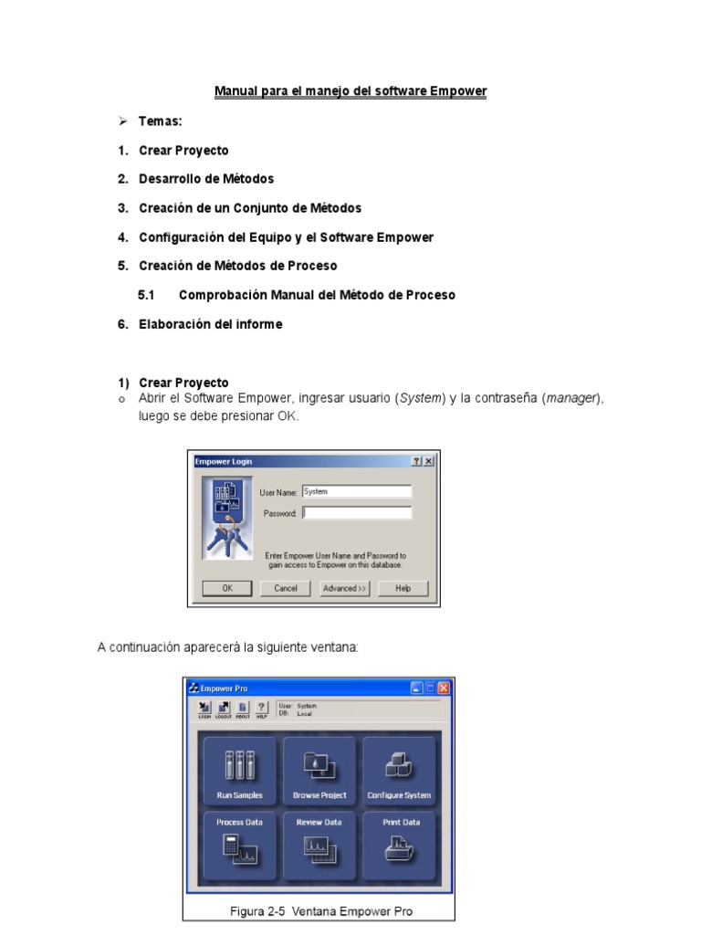 Manejo Software Empower PDF | PDF | Point and Click | Software
