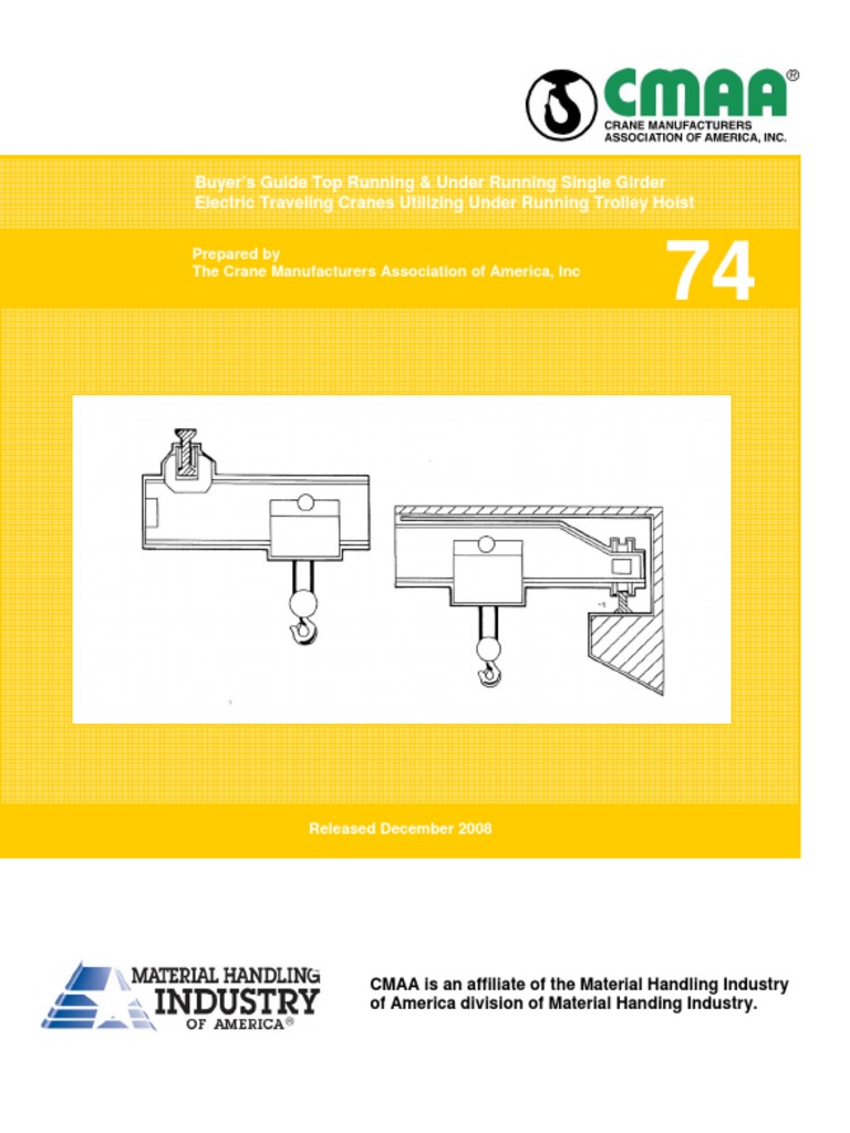 Cmaa 74 PDF | PDF | Crane (Machine) | Specification (Technical Standard)
