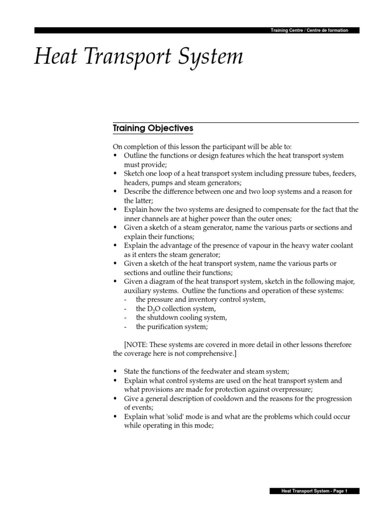 PHT Candu Systems | Download Free PDF | Pump | Coolant