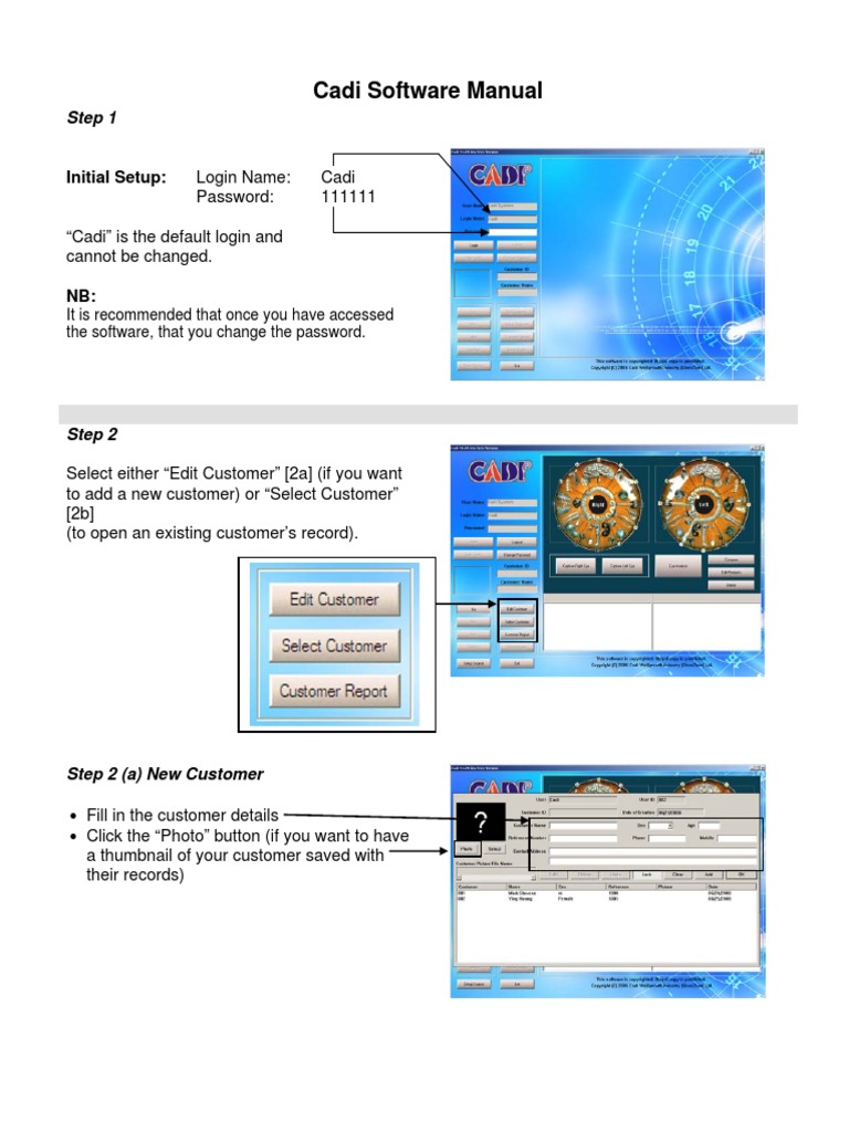 Cadi Software Manual | PDF | Software | System Software