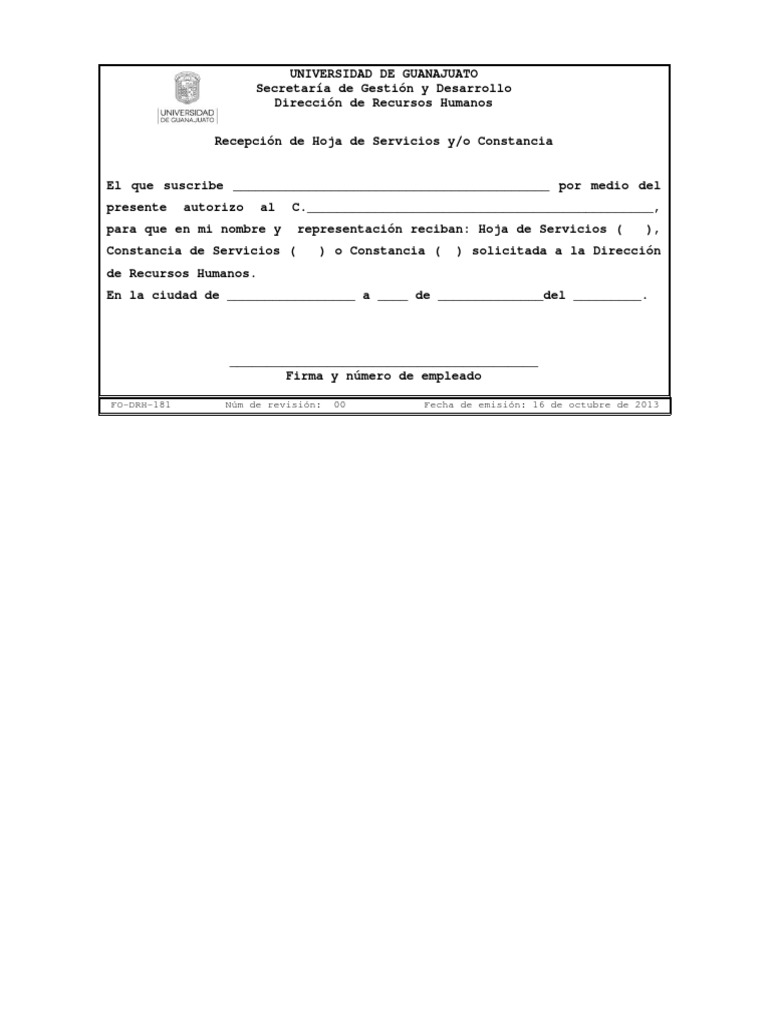 Possses Hoja De Servicio – Dirección de Archivos – FOXJX