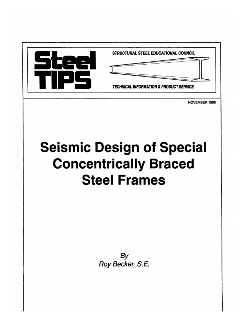 Seismic Design of Concentrically Braced Frames PDF | PDF