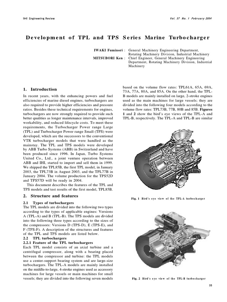 ABB TPL Turbocharger Overview | PDF