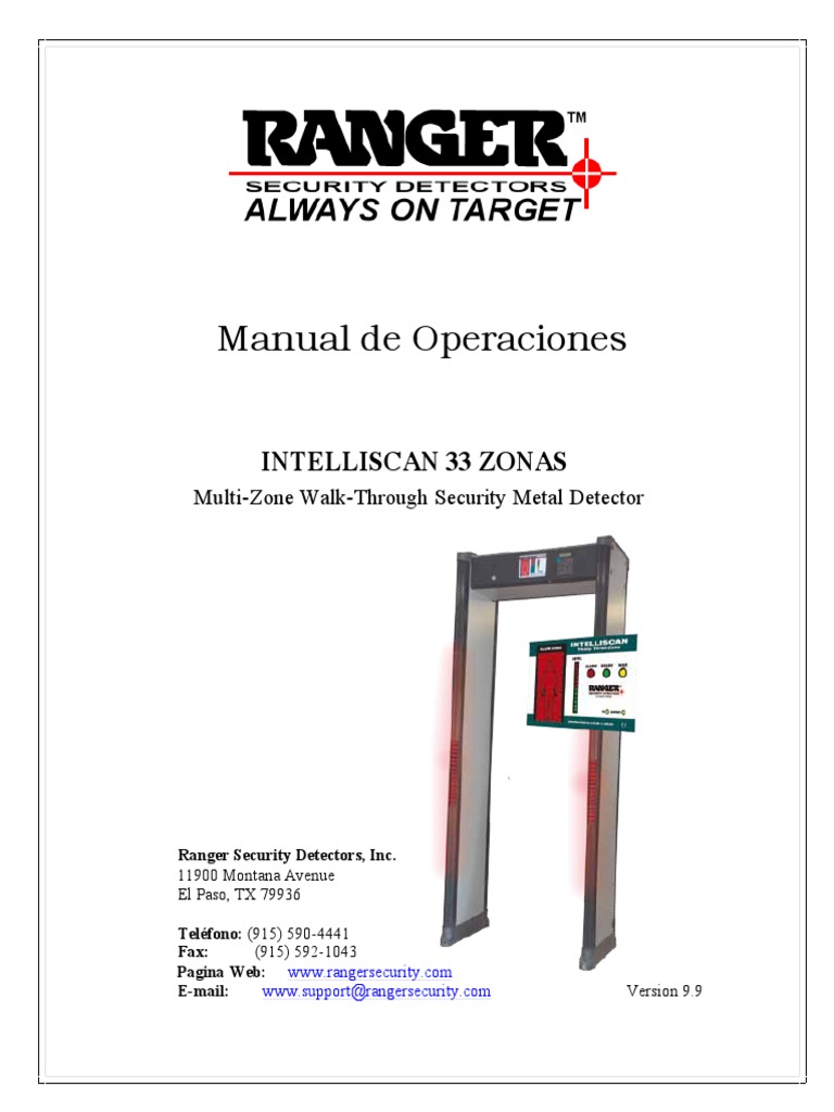 Manual Intelliscan 18 Zonas en Español | PDF | Aluminio | Diodo emisor ...