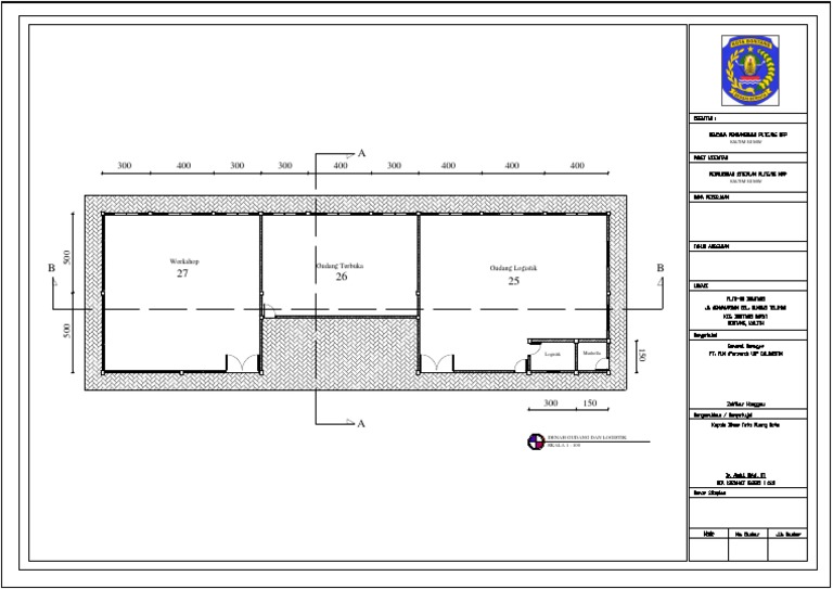 4.denah Gudang & Logistik | PDF