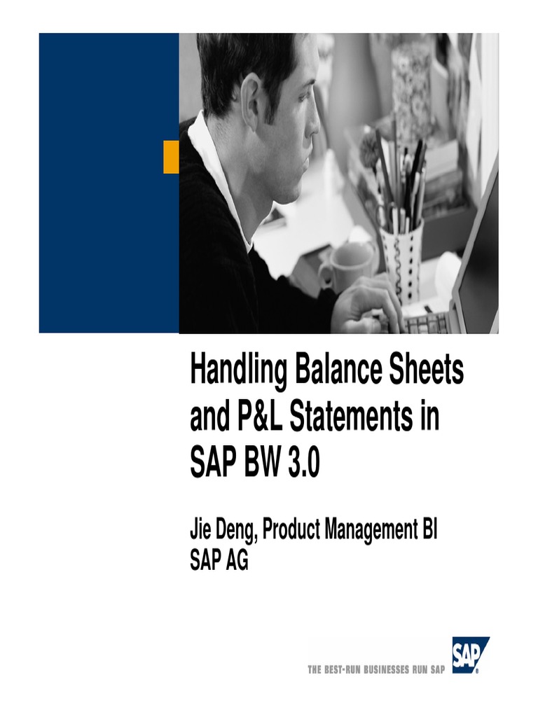 948 Handling Balance Sheets and Pal Statements in Sap BW 30 PDF | PDF ...
