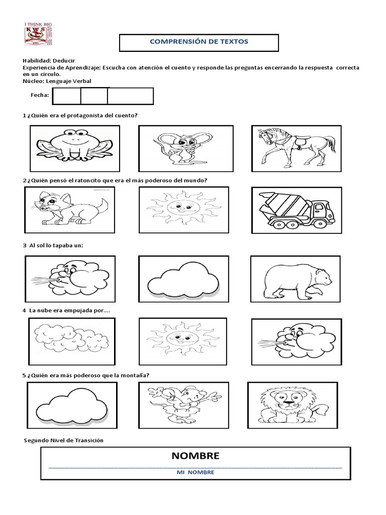 Comprension Lectora Don Raton Busca Esposa | PDF | Ocio ...