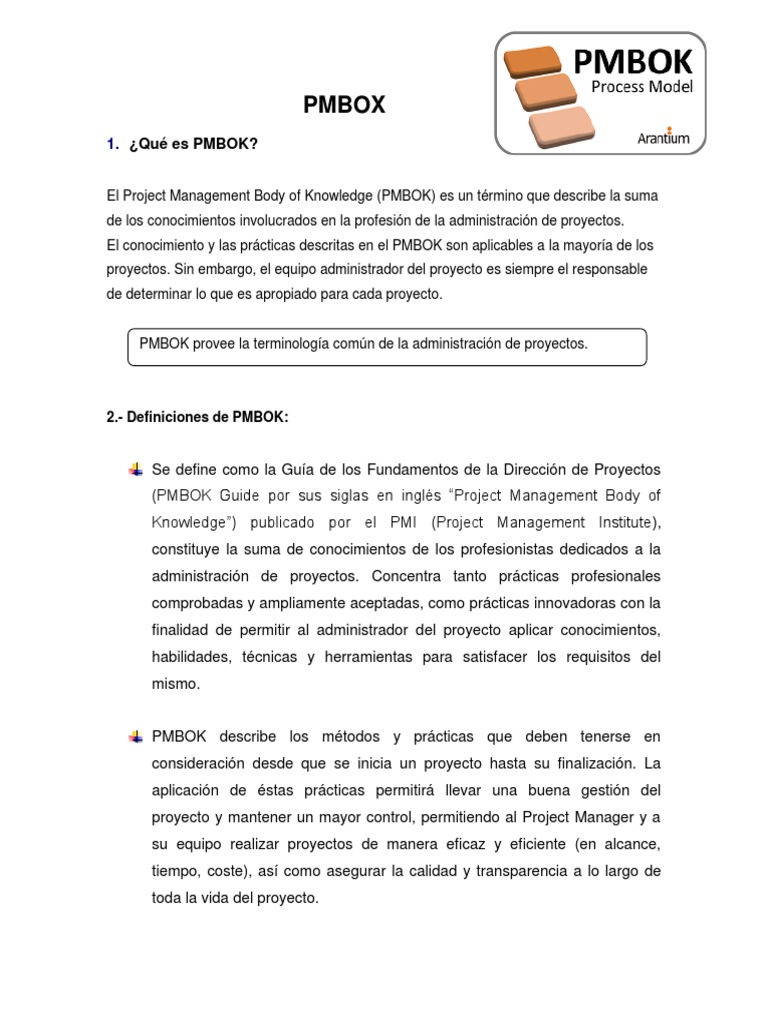 Pmbox | PDF | Gestión de proyectos | Planificación