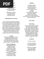 Poemas Cortos a la Patria Guatemala | PDF
