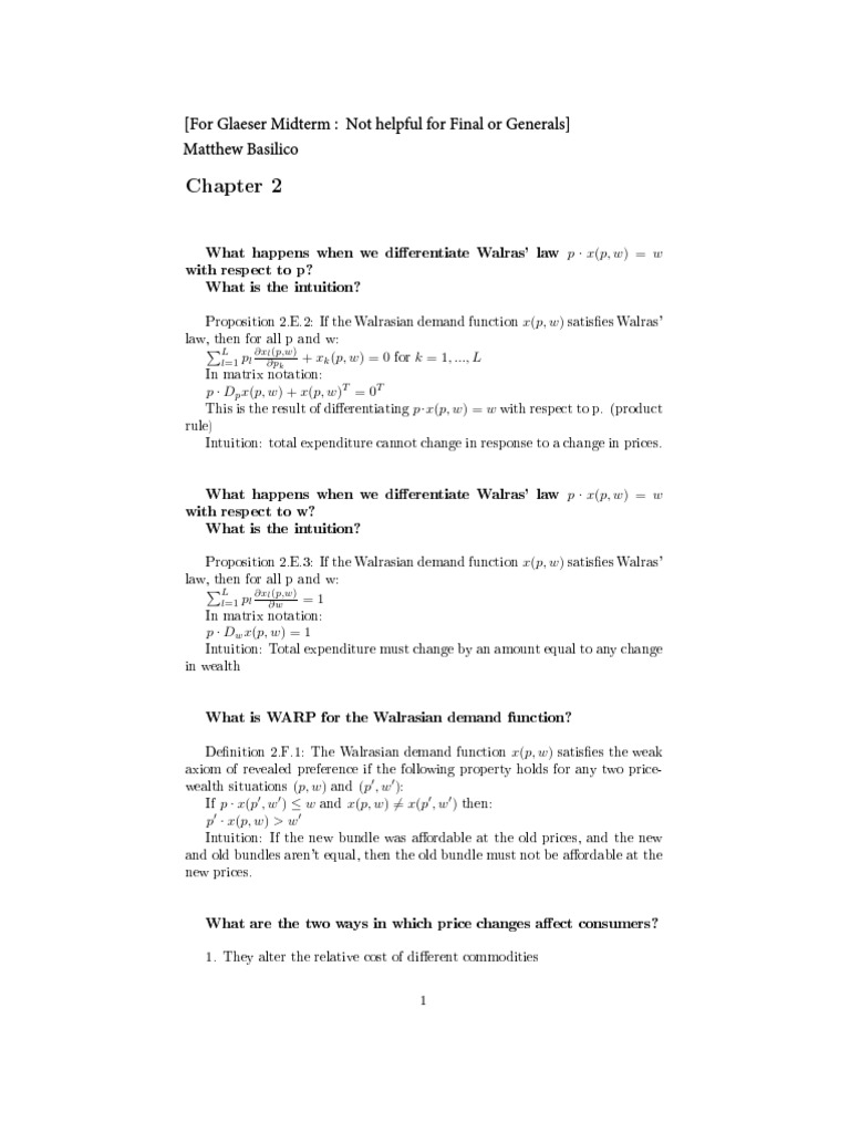 MWG Flashcards | PDF | Utility | Mathematical Optimization