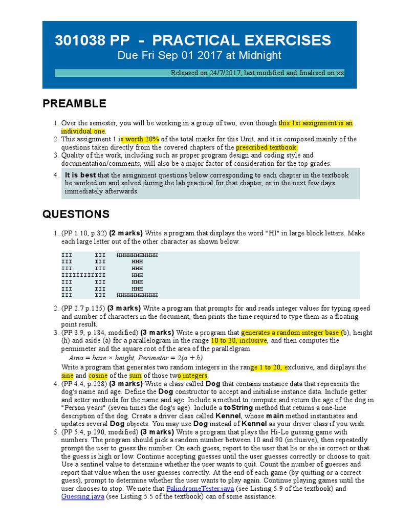 PP Assignment1 | PDF | Zip (File Format) | Java (Programming Language)