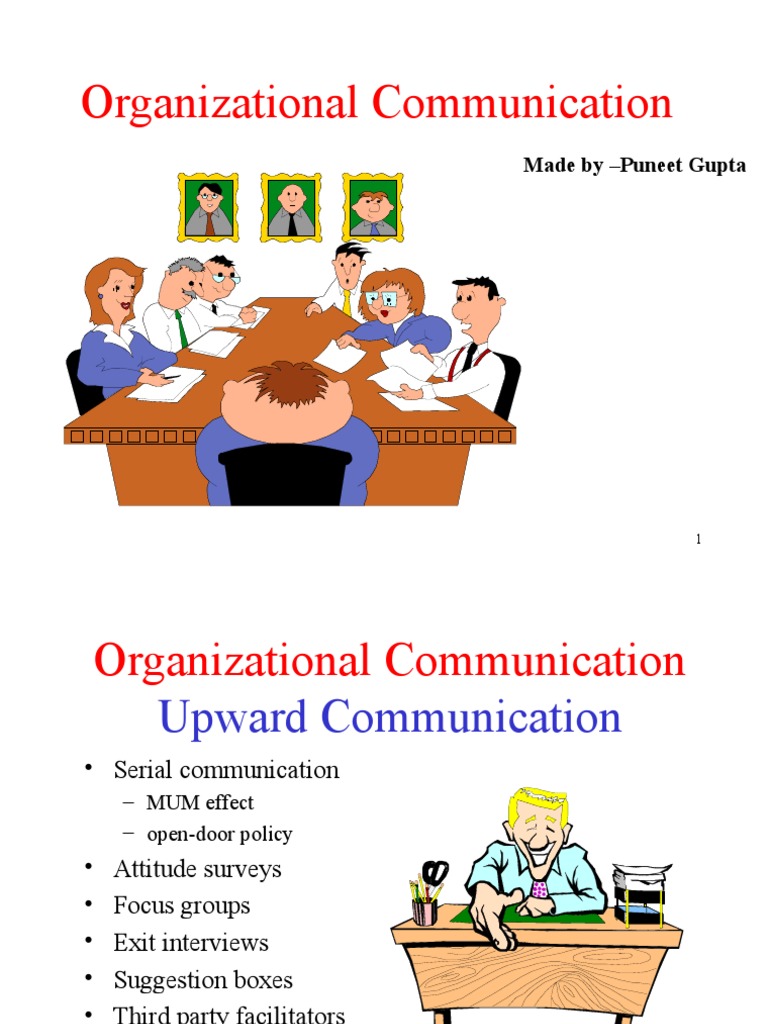 Organizational Communication: Made by - Puneet Gupta | PDF | Semiotics | Nonverbal Communication
