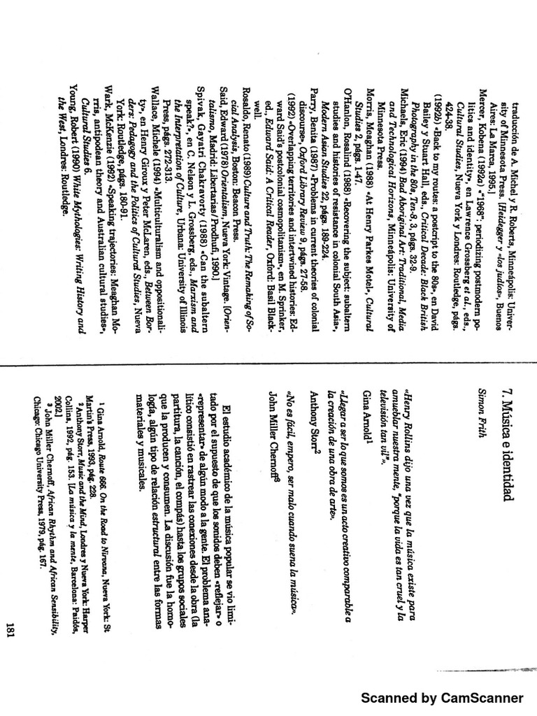 Música e Identidad - Simon Frith. - 20170525230916 | PDF