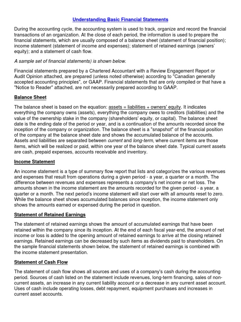 Sample Fs | PDF | Balance Sheet | Retained Earnings