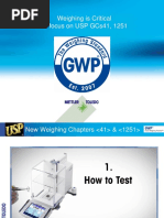 USP General Chapter 1251 | PDF | Weighing Scale | Weight