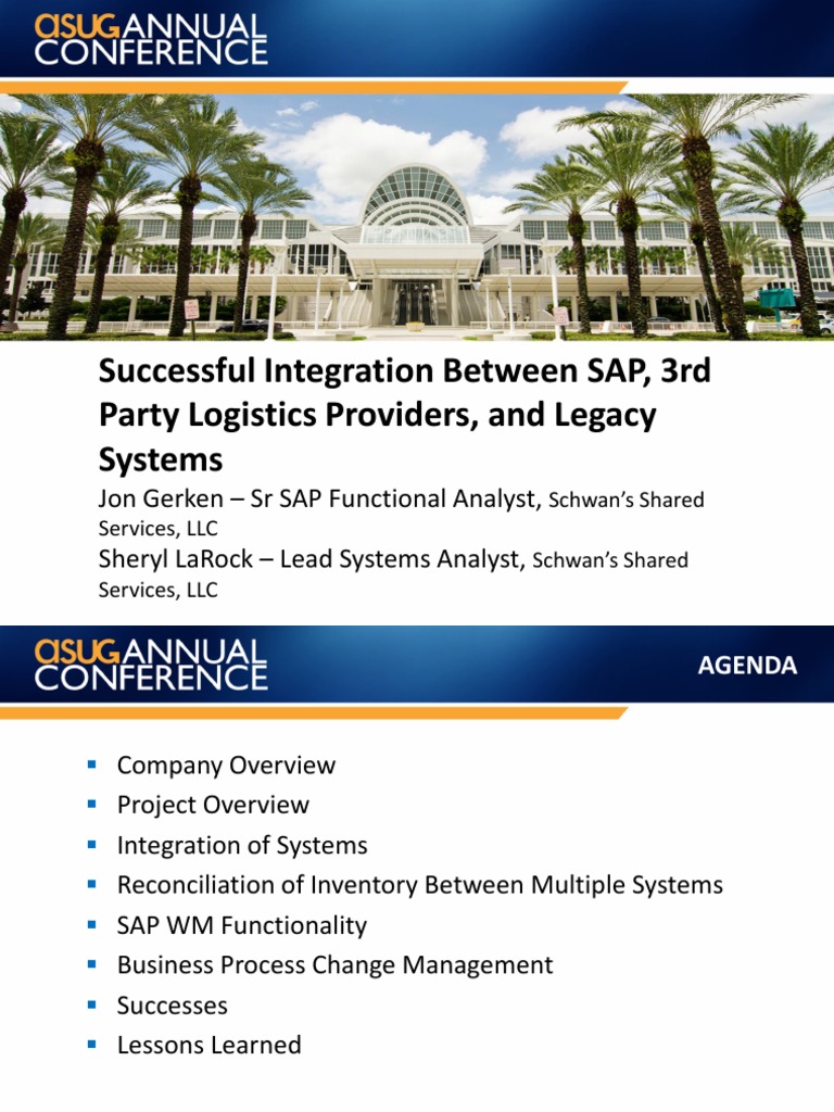 Integration Between SAP, 3rd Party Logistics Providers, and Legacy Systems PDF | PDF ...