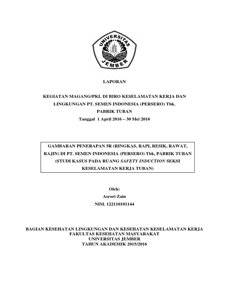 Laporan Magang 5r Asrori Zain | PDF