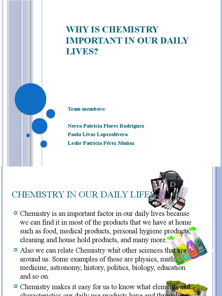 Importance of Chemistry in Daily Life | PDF | Self-Improvement | Wellness