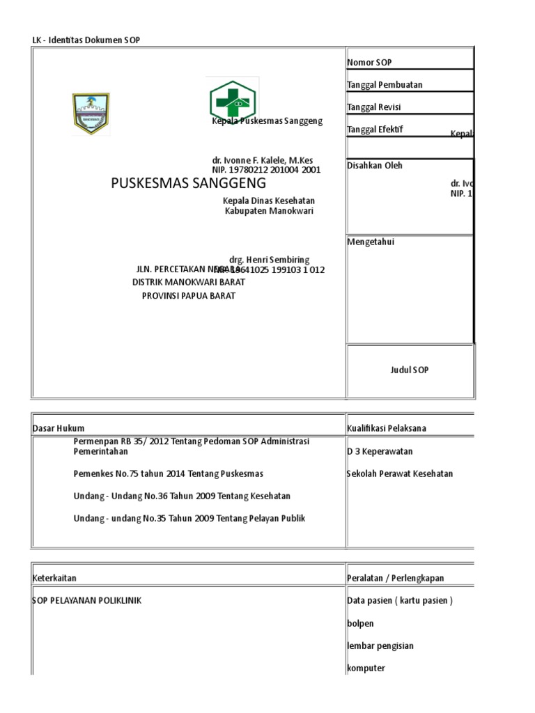 Sop Loket Simpus Jojok | PDF