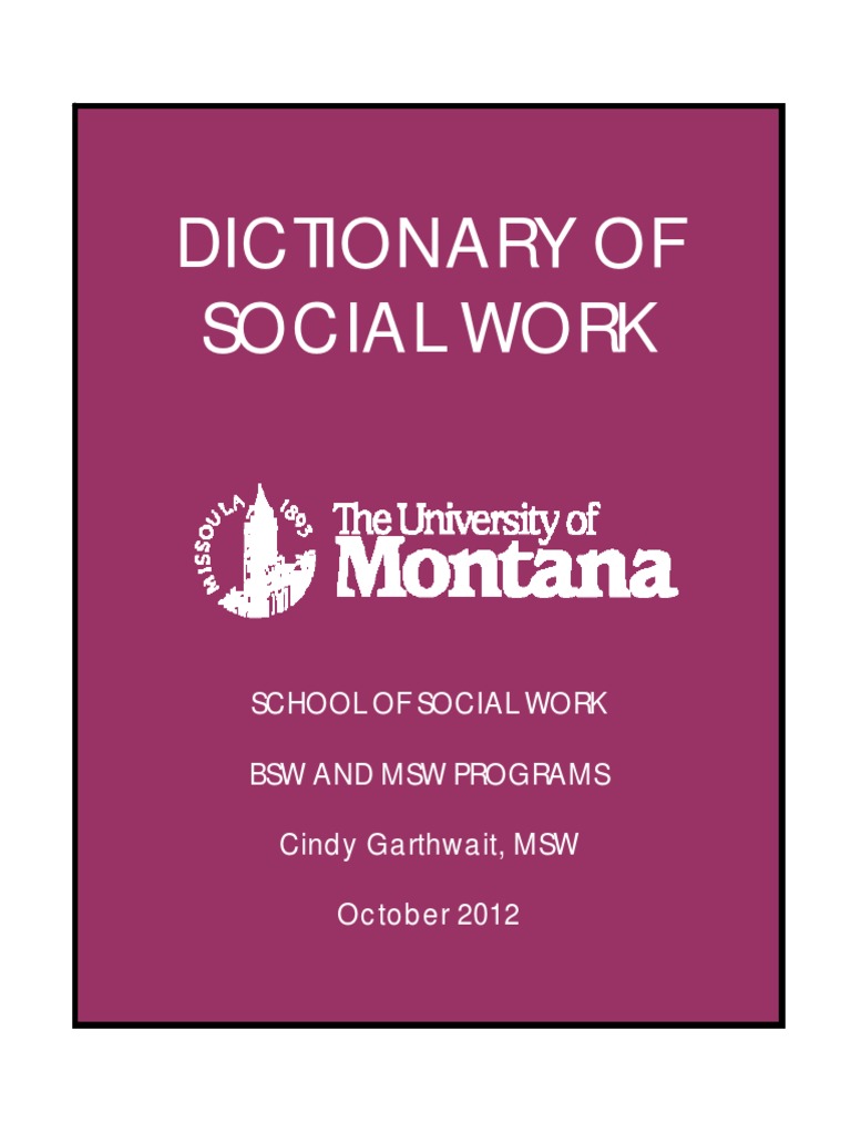 Social Work Terminology Guide | PDF | Diagnostic And Statistical Manual ...