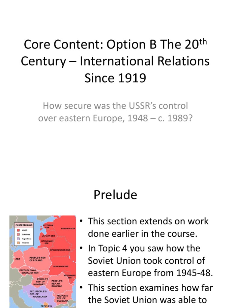 How Secure Was The USSR's Control Over Eastern Europe | PDF | Warsaw ...