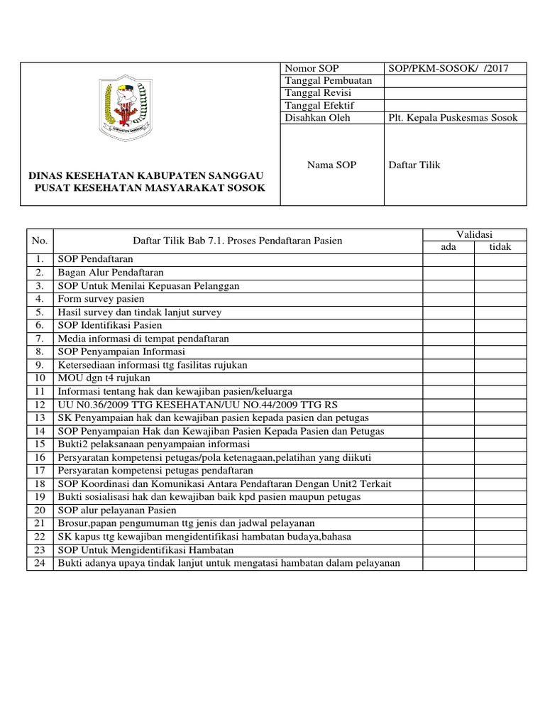 Daftar Tilik | PDF | Sains & Matematika