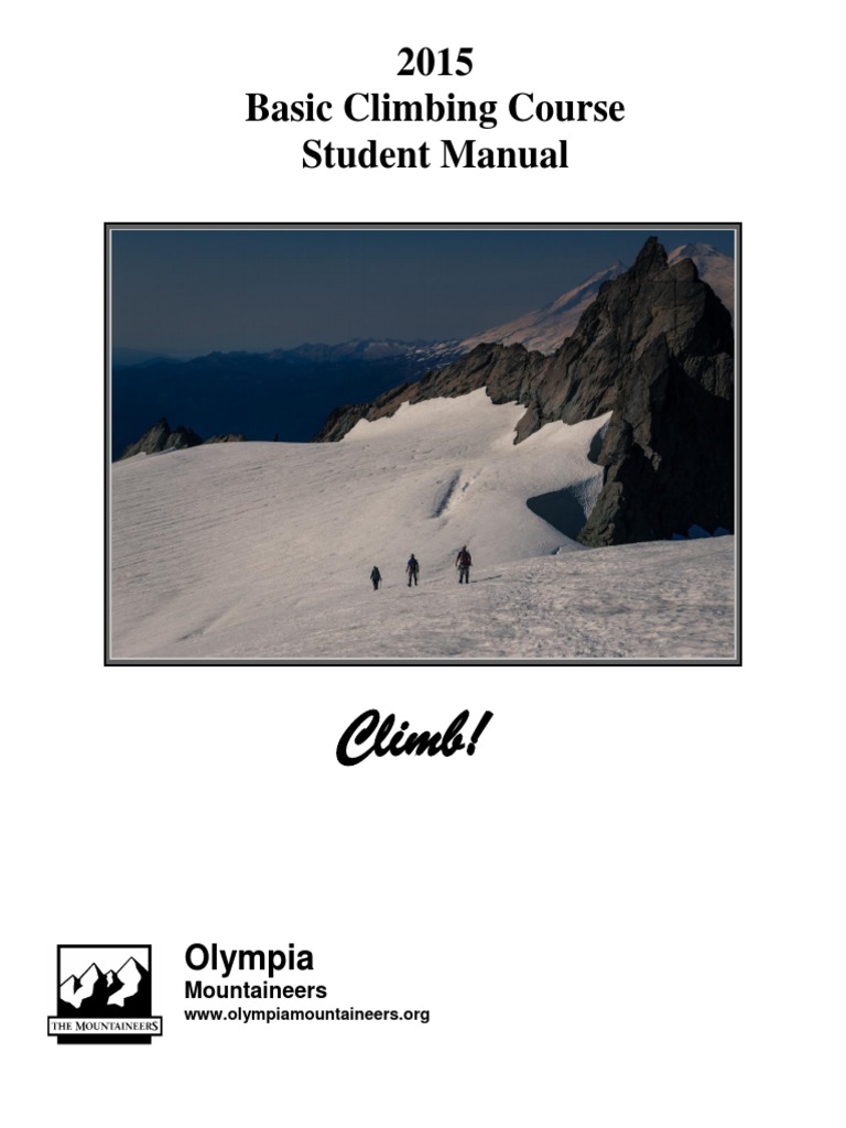 Basic Climbing Student Manual | PDF | Mountaineering | Rock Climbing
