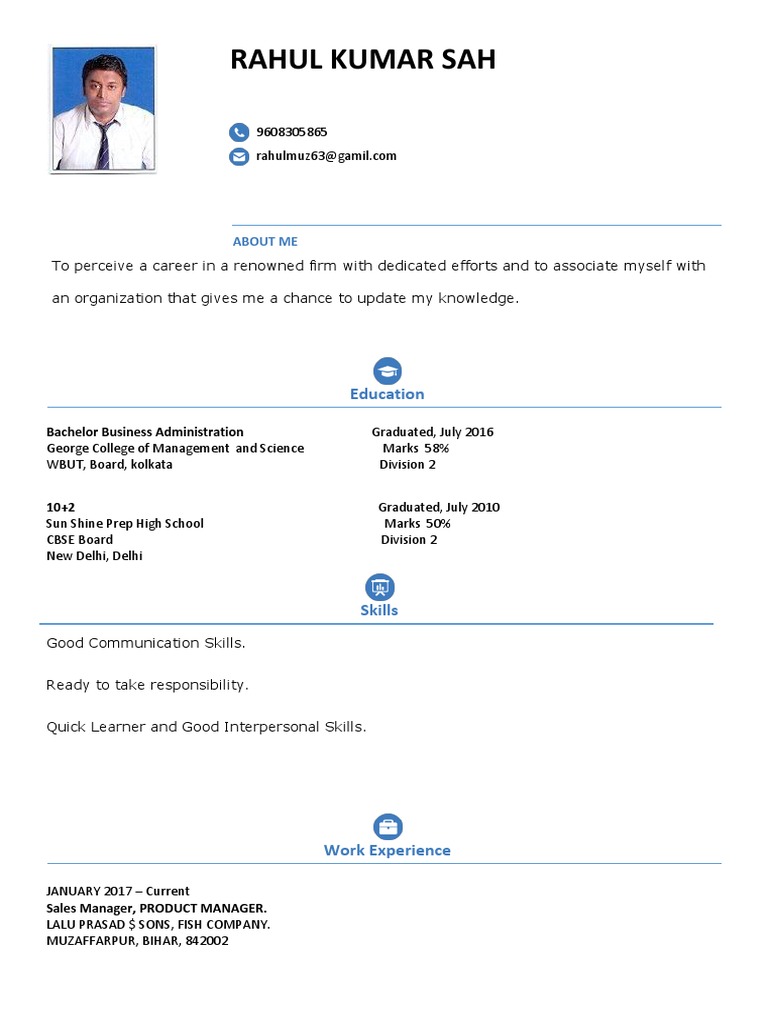 Rahul Kumar Sah: Education | PDF