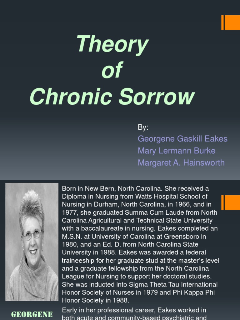 Theory of Chronic Sorrow | PDF | Grief | Coping (Psychology)