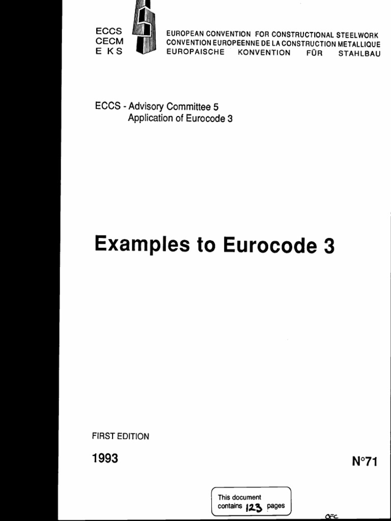 Examples to Eurocode 3 | Beam (Structure) | Bending