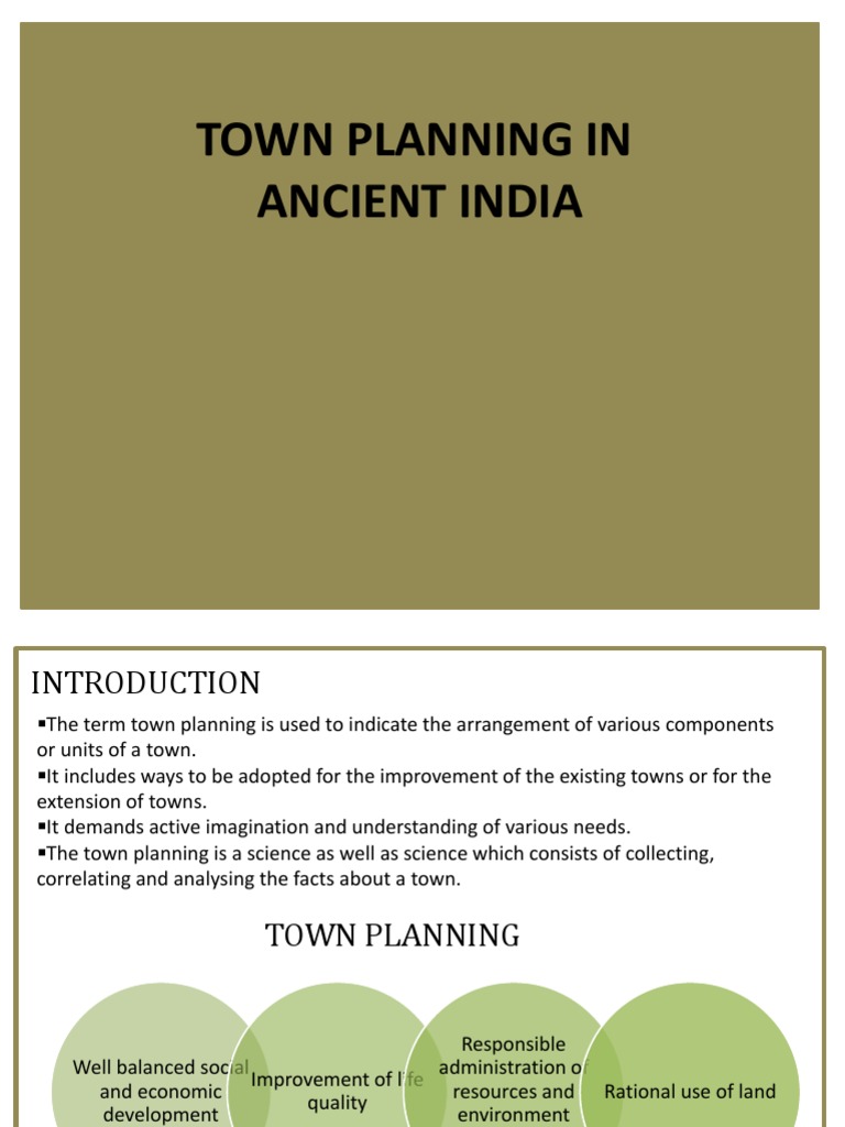 Town Planning in Ancient India | Urban Planning | Transport