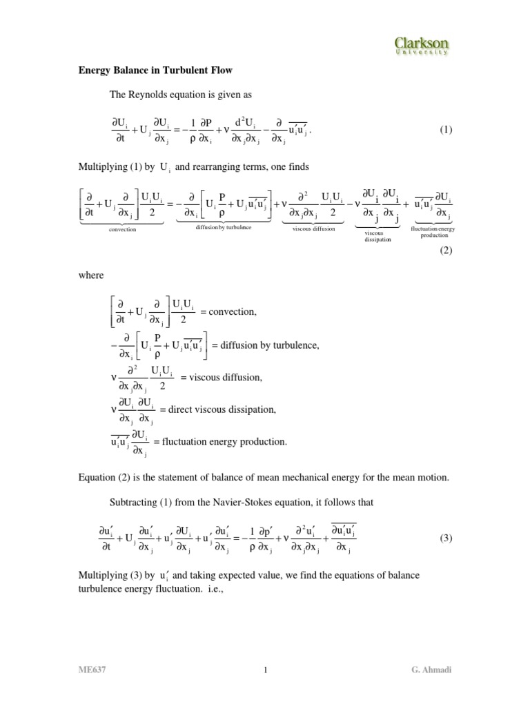 T3 Energy | PDF | Turbulence | Viscosity